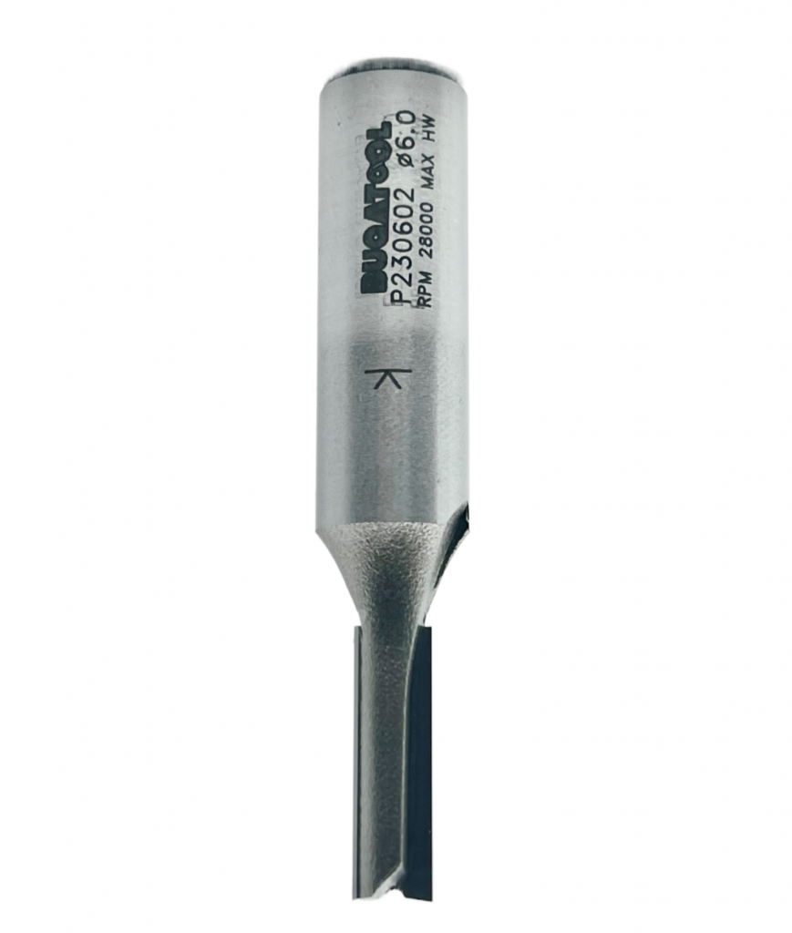 Industrial straight slotting milling cutter with S12 shank D=6mm | Bugatool